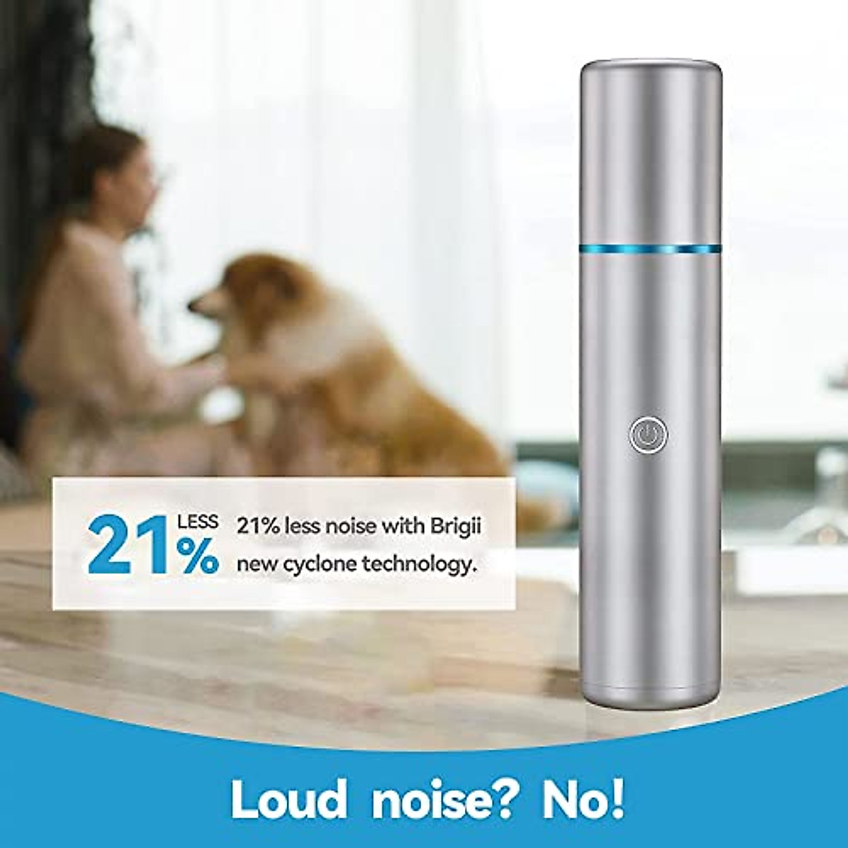 Nozaya Mini Cordless Handheld Vacuum Cleaner - USB Rechargeable, Gray