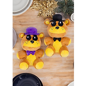 KEOGAU Golden Freddy Black Hat ( in Stock US) - Five Nights Freddy's - Fazbear Collectible Figure - F-N-A-F Nightmare Plush (Golden Bear ) 7''/Toy, Golden Bear Black Hat