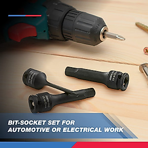 NEIKO 01130B 3/8" Drive Allen Socket Set, 7 Piece, 3 Inch, 3/8” Impact Hex Bit Socket Set, Metric Hex Driver 4 mm to 12 mm, Chrome-Moly Cr-Mo Impact Grade