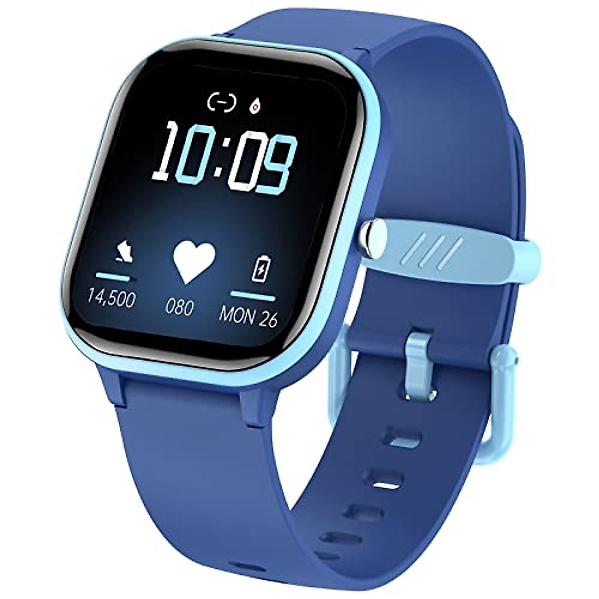 ZURURU Kids Smart Watch with 1.4" DIY Watch Face 19 Sport Modes, Waterproof Fitness Tracker Watch with Pedometer, Step Calorie Counter, Sleep Heart Rate Monitor Gift for Girls Boys Teen
