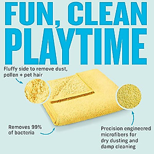 E-Cloth Toy & Nursery Cleaning Cloth, Premium Microfiber Cloth, Ideal for Baby Toys, Nursery Rocking Chair, Nursery Decor, 100 Wash Promise