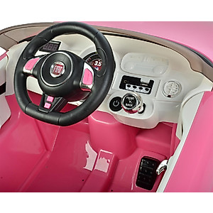 Best Ride On Cars Fiat 500 Push Car, Pink
