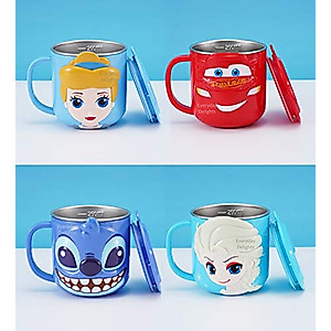 Everyday Delights Disney Frozen Olaf Blue Stainless Steel Insulated 3D Cup with Lid,250ml