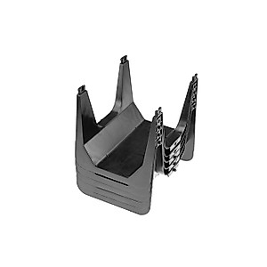 Clever Chef Premium Stackable Wine Rack Custom Wine Storage, Snap & Stack Design Perfect to Fit Any Space, Sturdy & Lightweight Plastic, Pack of 5 Wine Racks, Black