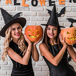 AIEX 36pcs Halloween Charms, Enamel Pendant Halloween Pumpkin Ghost Bat Charms for Earrings Necklace Bracelet Jewelry Making DIY Craft Decorations