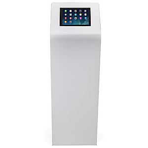 Displays2go 12.9 Inch Tablet Kiosk Stands with Locking Enclosure – (IPGRAND12WH)