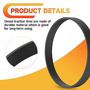 222-108 Diesel Traction Tire - 7/8" Traction Engine Rubber Tires Replacement for Lionel traction, Fits MTH K-LINE and WILLIAMS O-Gauge