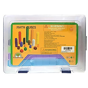 RAINBOW TOYFROG Math Manipulatives Counting Cubes, Educational Number Blocks, Kindergarten Learning Activities Math Cubes, Set of 100 Number Blocks Toys for Kids Ages 3 Above…
