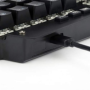GRABLOOM LED Backlight Outemu Switch for Key Macro Defines Keyboard Replacement One-Hand Mechanical Keyboard 44 for Key Havit Gaming Tastatur Und Maus Set