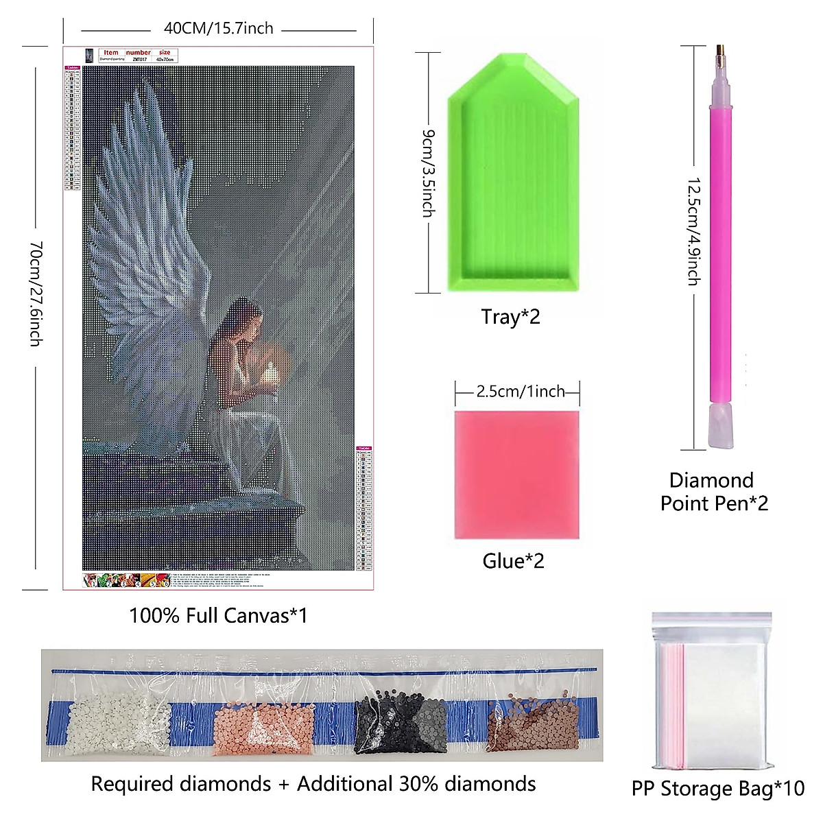 AIMUFAN 5D Large Diamond Art Painting Kits for Adults (ZMT017)