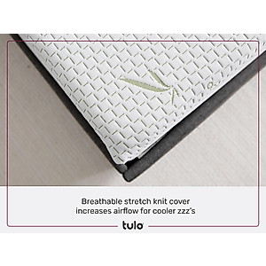 Tulo 6" Firm Comfort Memory Foam Bamboo Pressure Relief Mattress in a Box | Full Size