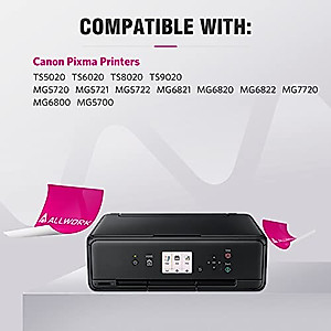 ALLWORK PGI270XL CLI271XL Compatible Ink Cartridges Replacement for Canon 270 271 PGI-270XL CLI-271XL Works with Canon PIXMA TS6020 9020 5020 8020 MG7720 6821 5720 6820 5722 6800 5700 6822 5(KKCMY)