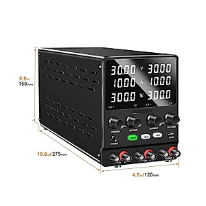 30V10A DC Dual-Channel Power Supply Adjustable Variable Multiple Output Regulated Series Parallel Connection 60V(SPS305-2KD 30V5A,110V)