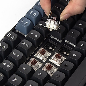 Keychron K8 Pro Wireless Custom Mechanical Keyboard, QMK/VIA Programmable Bluetooth/Wired RGB Backlight Tenkeyless with Hot-swappable Gateron G Pro Brown Switch Compatible with Mac Windows Linux