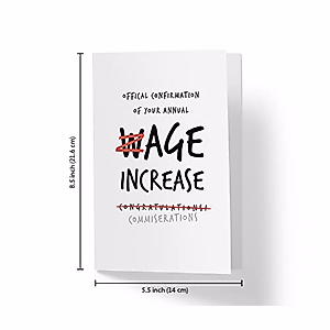 Funny Birthday Card For Men and Women, Large 5.5 x 8.5 Happy Birthday Card For Husband, Birthday Card For Brother - Birthday Card For Sister, Mom, Dad - Karto - Wage