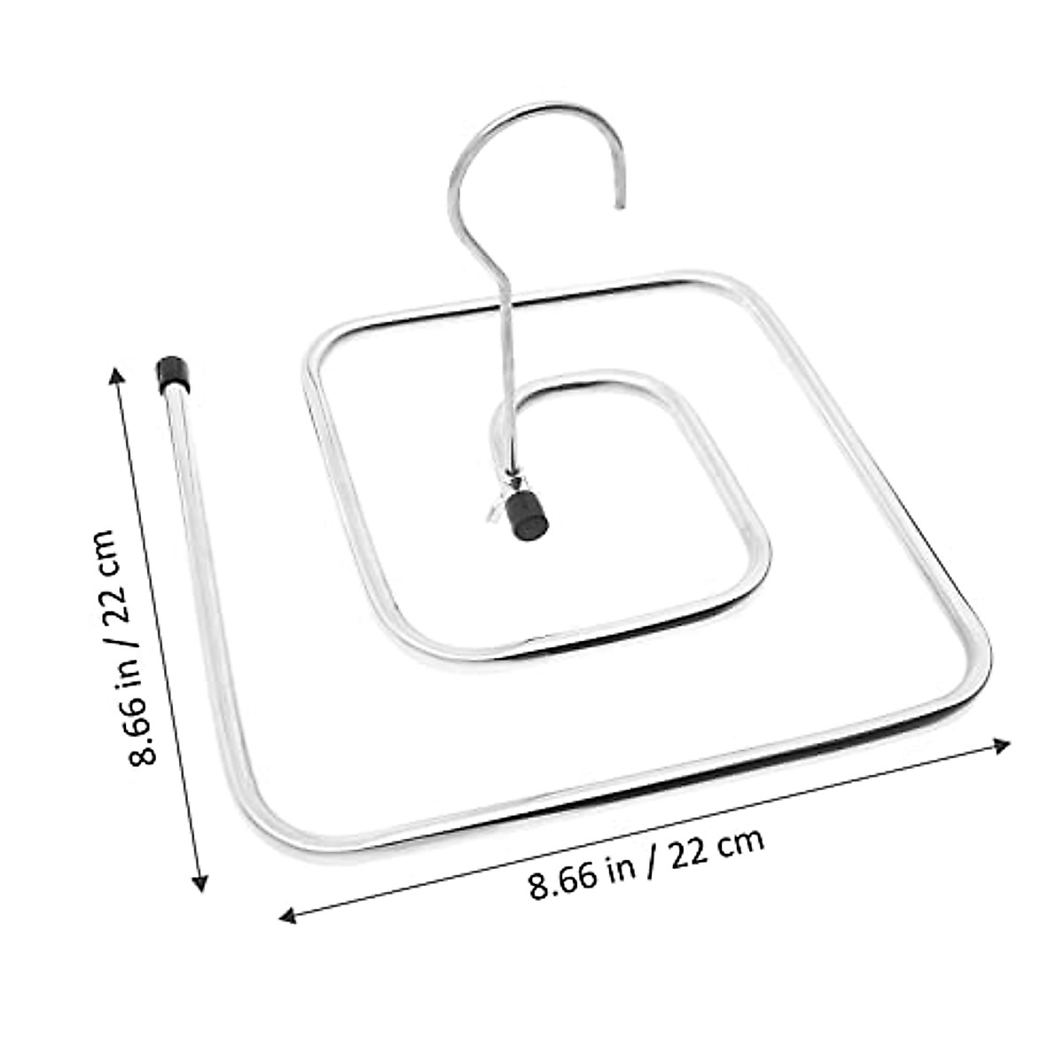 DOITOOL 2pcs Spiral Hanger Stainless Steel Spiral Drying Rack Sheets and Blankets Spiral Saving Rack Drying Rack Square Spiral Quilt Storage Hanger