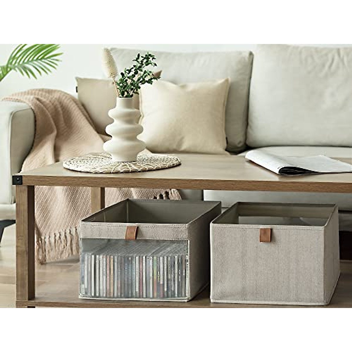 StorageWorks 3-Pack Closet Storage Bins with 2-Pack Rectangle Closet Baskets