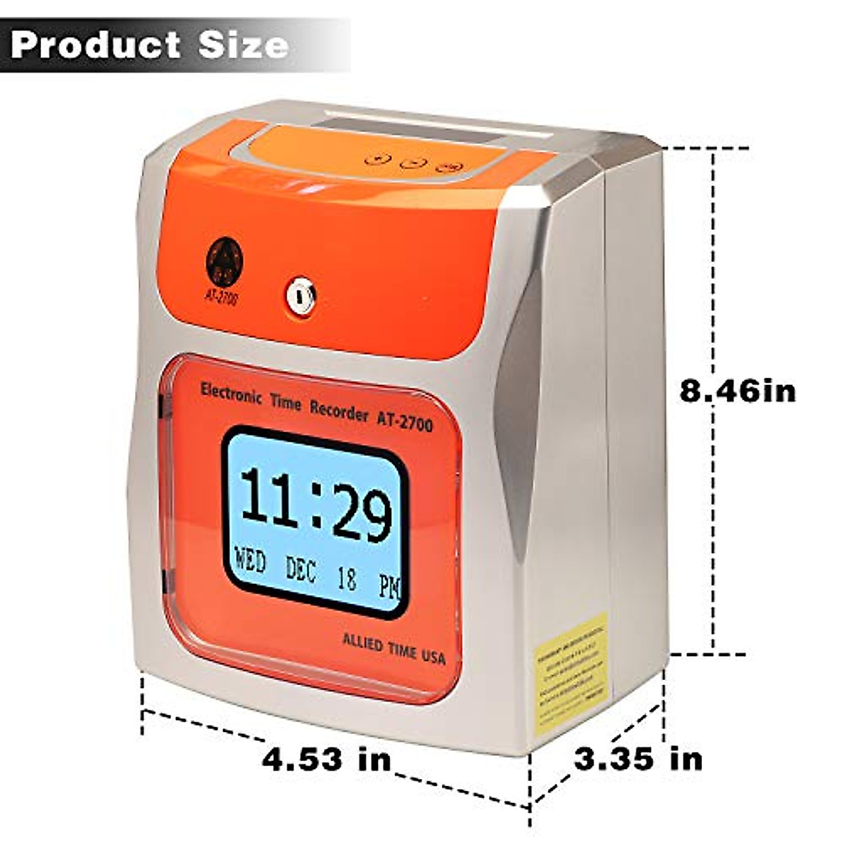 Touch Free Small Business Time Clock AT-2700