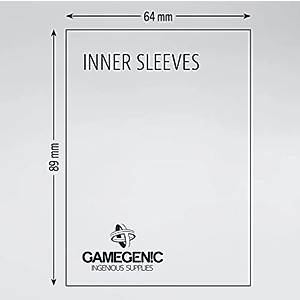 Prime Matte Double Sleeving Pack 100 | Card Sleeving Pack Includes 100 Prime Sleeves & 100 Inner Sleeves | Double-Sleeved Card Protection | Protects up to 100 Standard Gaming Cards | Made by Gamegenic