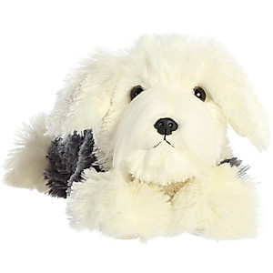 Aurora® Adorable Flopsie™ Edwin™ Stuffed Animal - Playful Ease - Timeless Companions - White 12 Inches