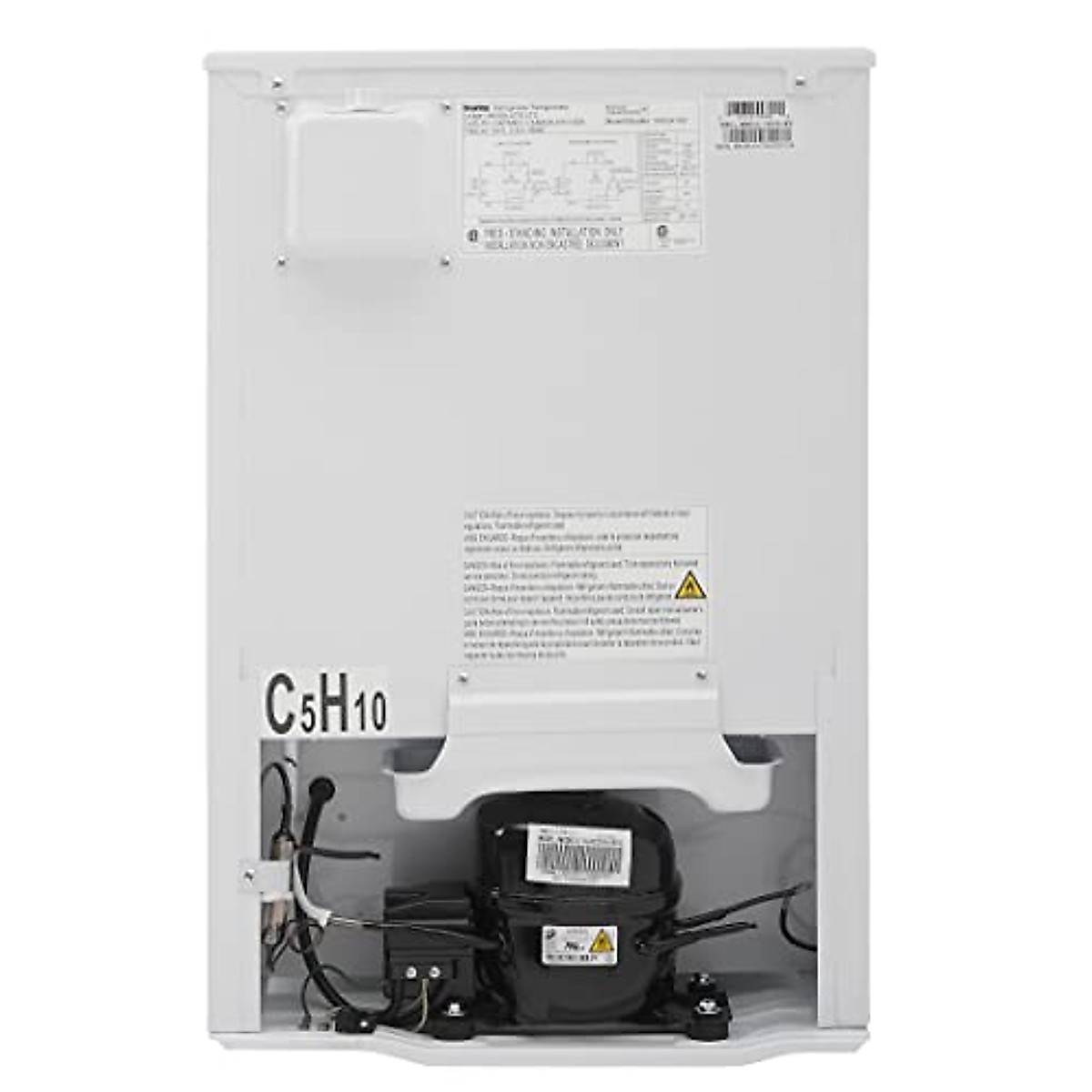 Danby Designer DAR026A1WDD-6 2.6 Cu.Ft. Mini Fridge, Compact Refrigerator for Bedroom, Office, bar, countertop, E-Star Rated in White