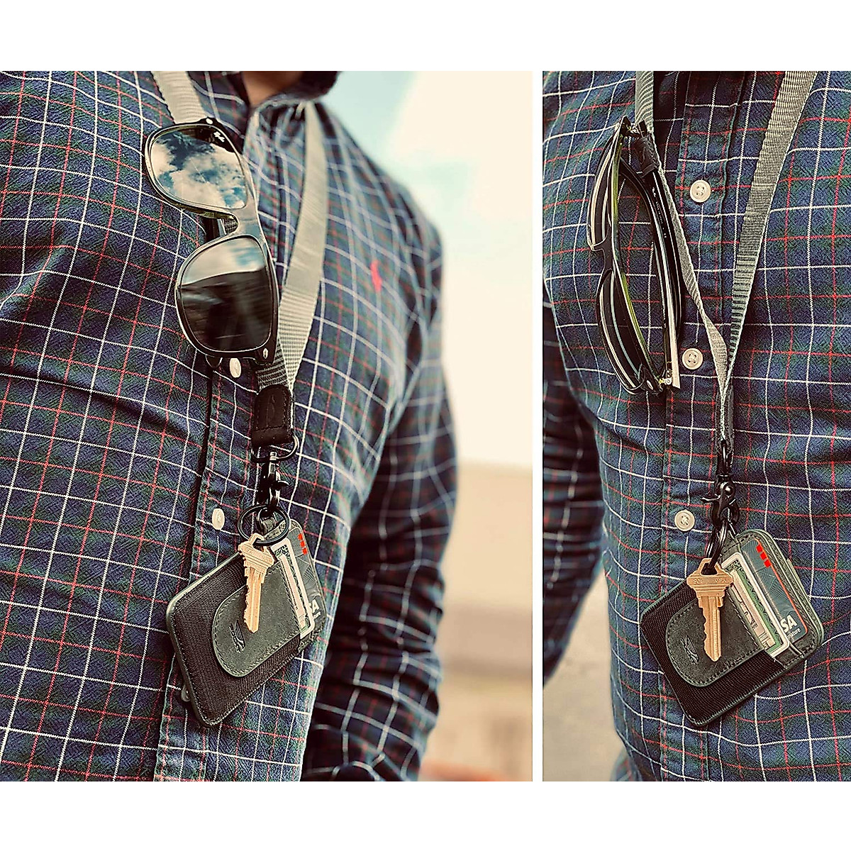 POCKT Cool Neck Lanyard for Keys, Wallets and ID Badge Holders, Key Chain Holder for Men and Women | Bloom