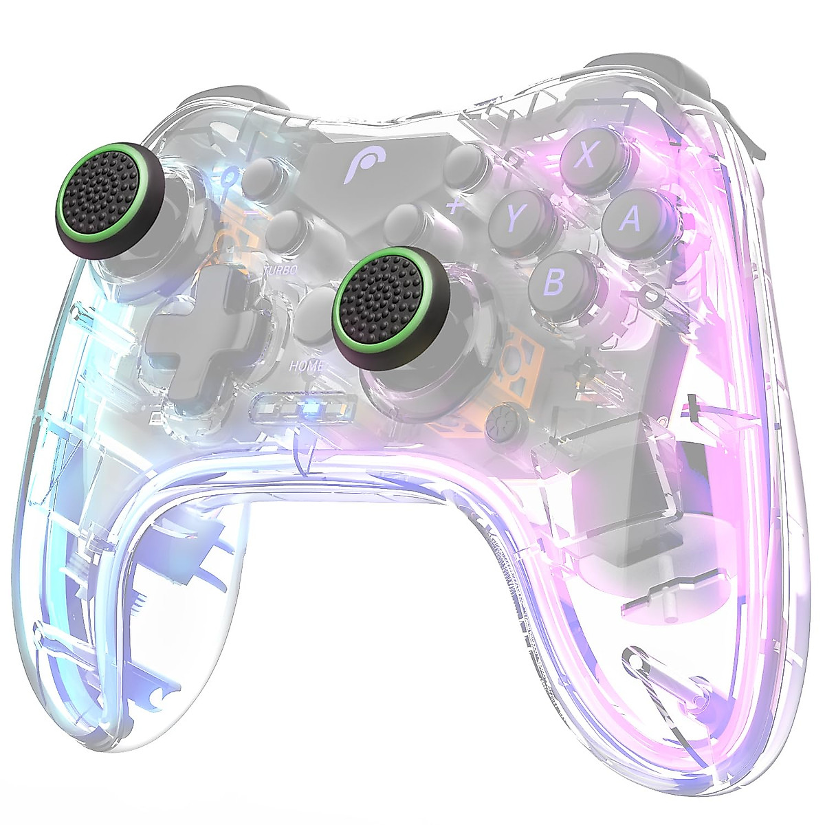 Fosmon [Set of 8] Analog Stick Joystick Controller Performance Thumb Grips for PS4 | PS3 | Xbox ONE, ONE X, ONE S, 360 | Wii U compatible with Nintendo Switch Pro - Black & Green (Set of 8)