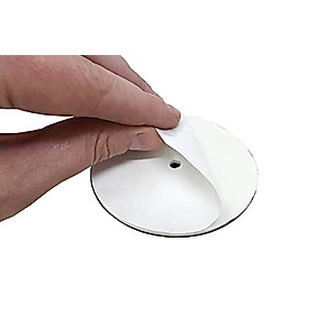 Shepherd Hardware 9454 2-1/2-Inch Round, Adhesive Slide Glide Furniture Sliders, 4-Pack , Beige