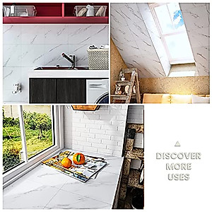 CHICHOME 16 Pack Peel and Stick Floor Tile Bathroom Waterproof White Marble Floor Tiles 12x12 Inch Self Adhesive Vinyl Flooring Removable Sticky Tiles Decorative for Floor Kitchen Bedroom Living Room