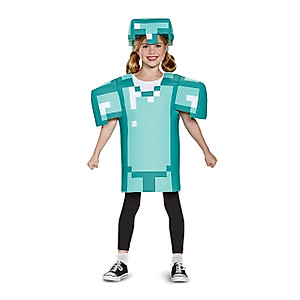 Armor Classic Minecraft Costume, Blue, Medium (7-8)