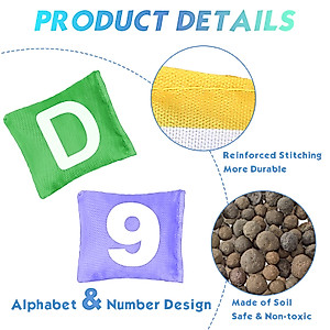 36 Pieces Mini Alphabet Beanbags 0-9 Number Beanbags Alphabet Bean Bags Learn Numbers Classroom Bean Bags Learn Letters Preschool Beanbags Multicolor Preschool Learning and Education Toys
