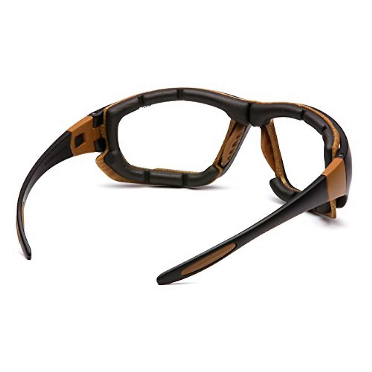 Carhartt Carthage Safety Eyewear with Vented Foam Carriage, Clear Anti-fog Lens