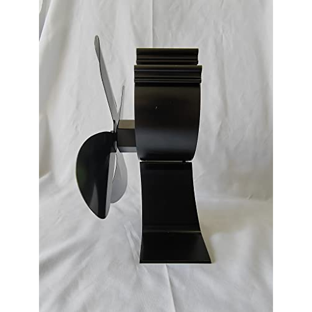 HAWCAFU Wood Stove Fan Heat Powered Stove Fan Fireplace Fan Log Burner Fan with Thermometer for Gas/Pellet/Log/Wood Buring Stove