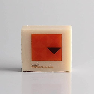 Sunnyscopa Waterslide Decal Paper for LASER Printer - CLEAR, US LETTER SIZE 8.5"X11", 20 SHEETS, Personalized Water Slide Transfer Transparent Printable paper - DIY Custom for Tumblers, Glasses, Mug