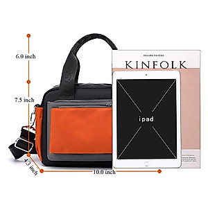 Collsants Small Crossbody Bag for Women Nylon Shoulder Handbags Everyday Travel Purse Multi Zipper Pocket