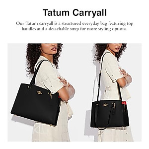 COACH Tatum Carryall, Black True Red