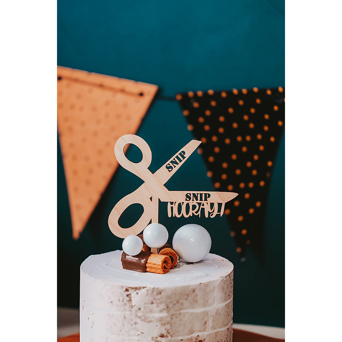 Funny Vasectomy Wooden Cake Topper, Snip Snip Hooray Cake Topper Vasectomy Party For Him