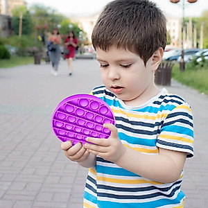 RadBizz Push Pop Bubble Fidget Sensory Toy - for Autism, Stress, Anxiety - Kids and Adults (Purple)