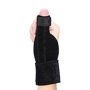 Thumb Spica Splint- Thumb Brace for Arthritis or Soft Tissue Injuries, Lightweight and Breathable, Stabilizing and not Restrictive, Fits Both Hands Stabilizing Thumb Brace