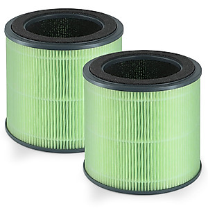 SAKEGDY True HEPA Replacement Filter, Compatible with TEC.BEAN JH50G-M Purifier/A Aromacare Purifier, part# 22902 / Homvana H201 Purifier, 3-IN-1Filtration, 2 Pack.