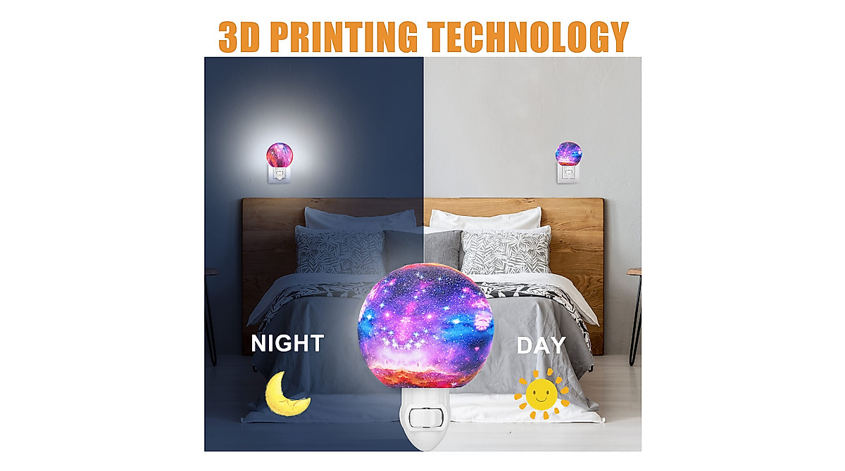 3D Moon LED Night Light for Kids | Realistic Plug-in Decor