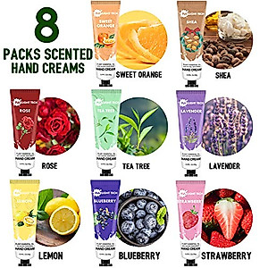 Hand Cream Gift Set 10 Packs w/Foot Cream & Lip Balm Moisturizing Hand Lotion w/Shea Butter for Dry Cracked Hands Skin,Unique Christmas Stocking Stuffers Gift for Women Wife Mom Her Grandma