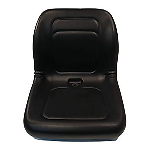 Lawn Mower, Garden Tractor UTV / ATV Seat Black High Back Vinyl Universal Mount B1LGT100BL