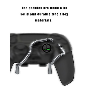 EXknight Leverback FPS Mechanical Paddles Attachment, Back Buttons Gaming Paddles for PS5 Controller (Black)