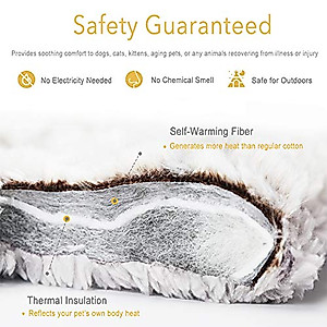 Self Heating Cat Pad Self Warming Cat Bed 27.5" x 18.5" Thermal Cat Mat for Outdoor and Indoor Pets