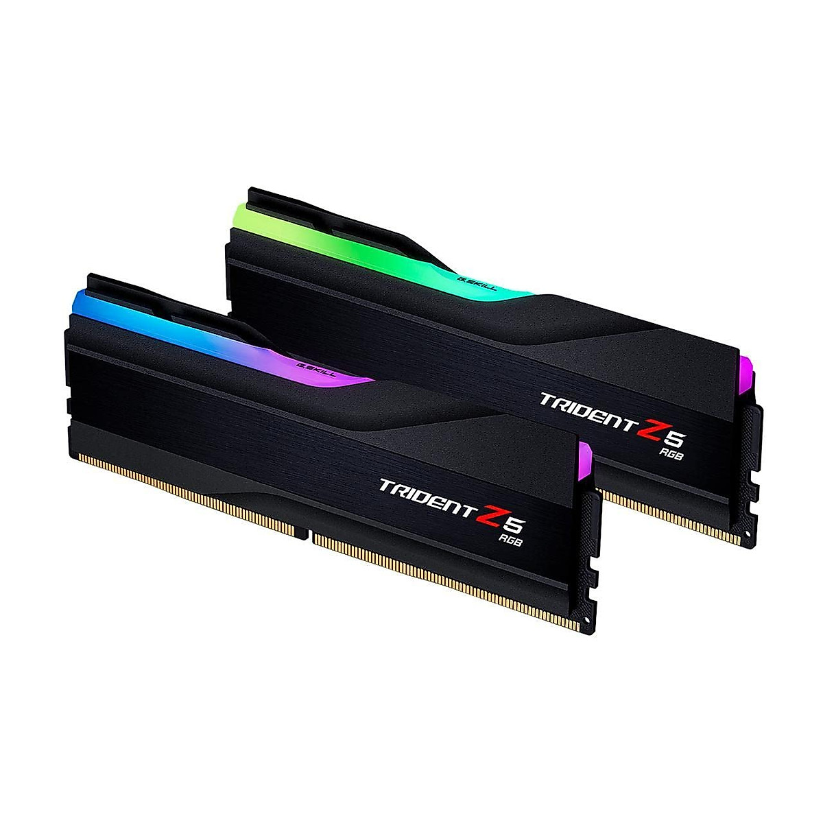 G.Skill Trident Z5 RGB Series (Intel XMP) 32GB (2 x 16GB) 288-Pin SDRAM U-DIMM DDR5 6000 CL32-38-38-96 1.35V Dual Channel Desktop Memory F5-6000J3238F16GA2-TZ5RK (Matte Black)
