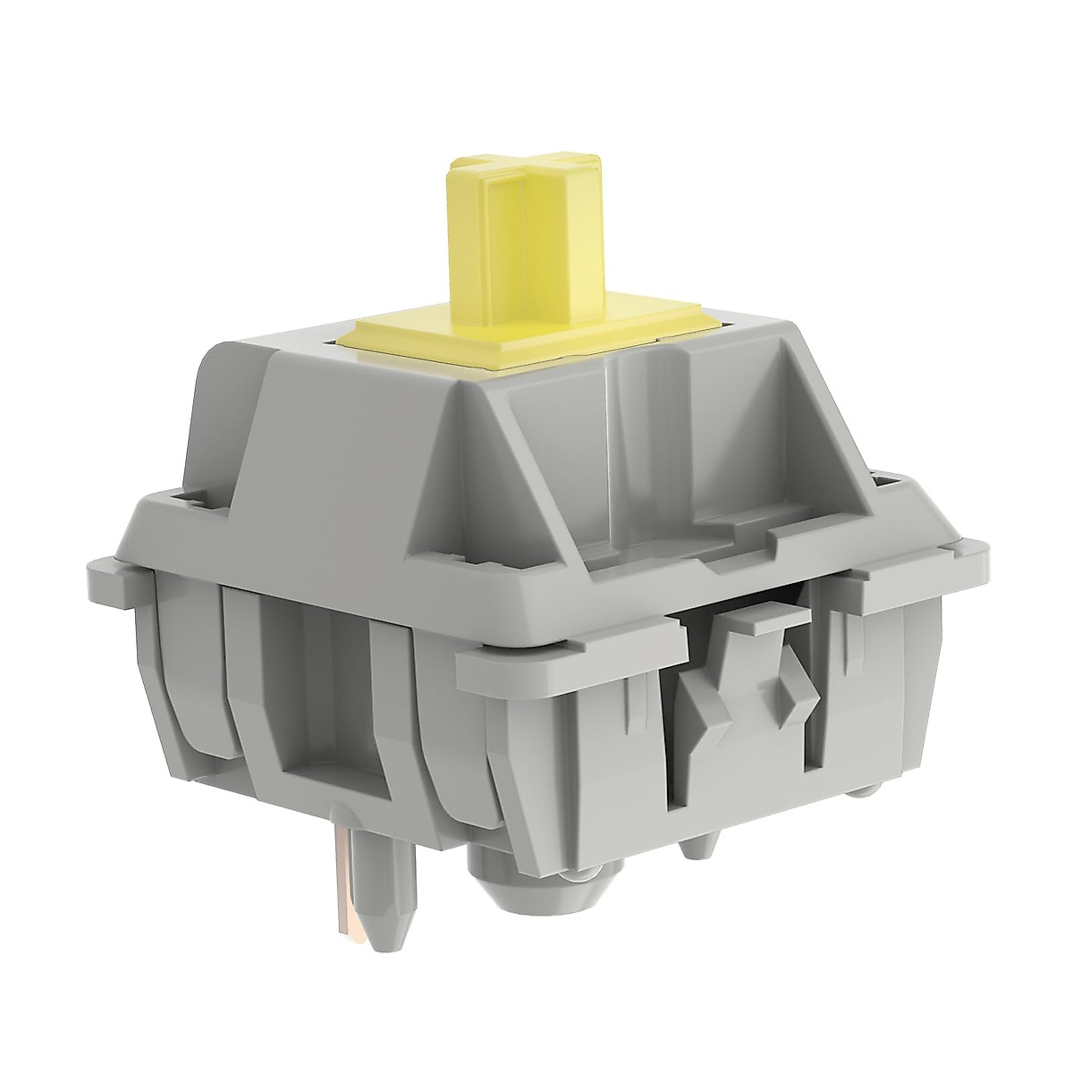 ZugGear DUROCK POM Switches Tactile Sunflower T1 Keyboard Switch 67g Mechanical Switches, 5 Pins Pre-Lubed Tactile Switches (90pcs, DUROCK POM T1)