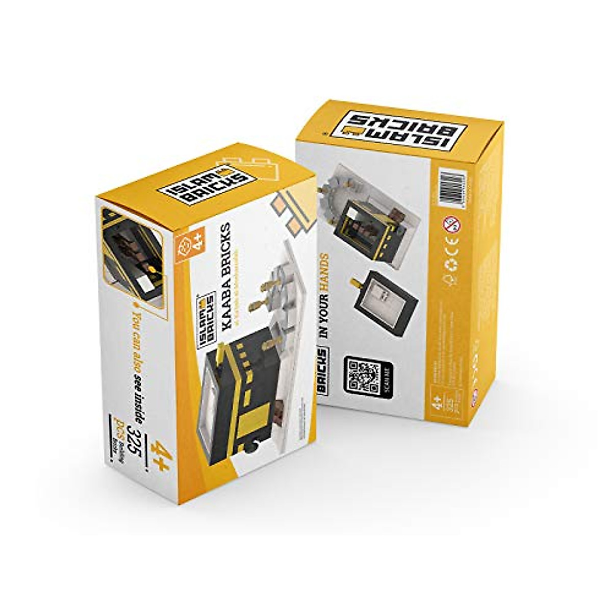 Kaaba Bricks Islamic Toy Building Blocks Set Included Guide of 64 Steps Durable Quality Brain Booster Maze Puzzle Islamic Educational DIY Building Kit Ideal for Boys Girls Preschool (325 Pieces)