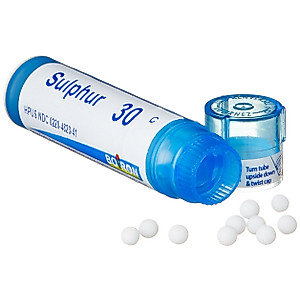Boiron Sulphur 30C (Pack of 5 80-Pellet Tubes), Homeopathic Medicine for Skin Rash