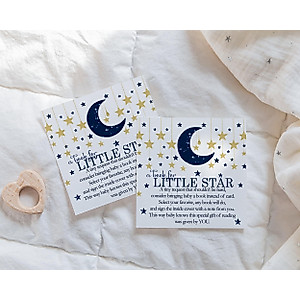 Twinkle Little Star Books for Baby Shower Cards, Invitation Inserts Boys Book Request, Bring Book Instead of Cards Poem, Cute Storybook-Theme Ideas, 25 Pack